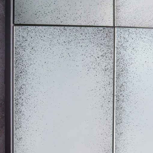 Large Black Panel Mirror with Vintage Glass - Primrose & Plum