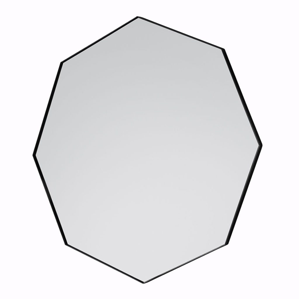 Large Black Panel Mirror with Vintage Glass - Primrose & Plum