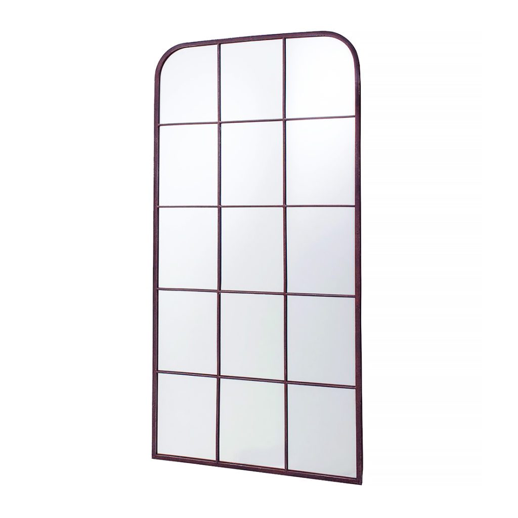 Rectangular Industrial Metal Wall Mirror - Primrose & Plum