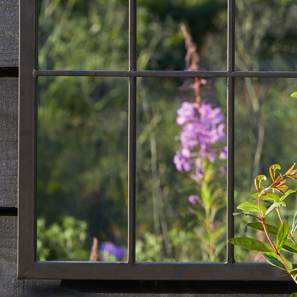 Outdoor Black Rectangular Window Mirror - Primrose & Plum