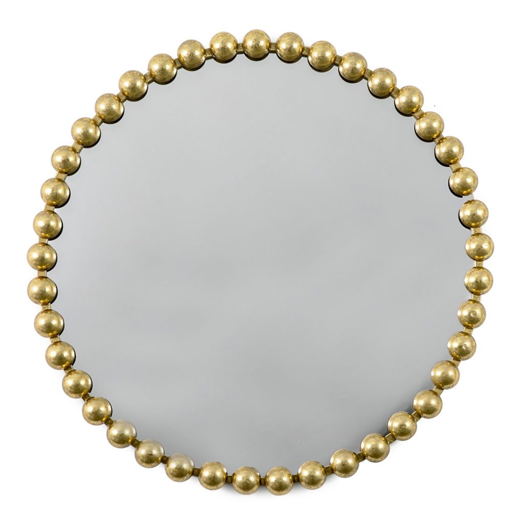 Round Black Bobble Wall Mirror - Primrose & Plum