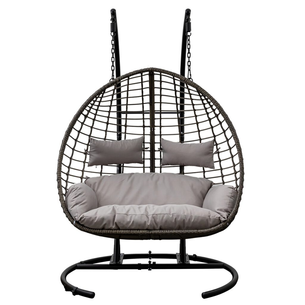 Outdoor Natural Hanging Double Cocoon Chair | Outdoor Living